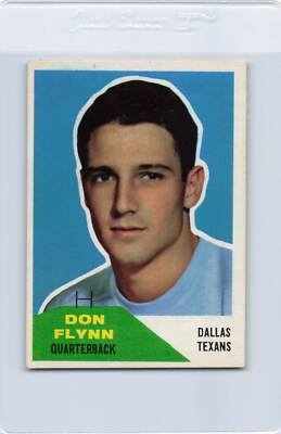 1960 Fleer #32 Don Flynn Texans NM 602 | eBay