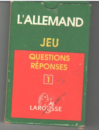 jeu de cartes "l'allemand" par Larousse, questions, réponses | eBay