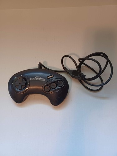 Vintage Sega Genesis Model No. 1650 Genuine Black OEM Controller JAPAN ...