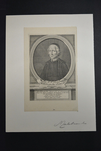 Nicolas Malebranche, né à Paris en 1638-1715, théologien, prêtre | eBay