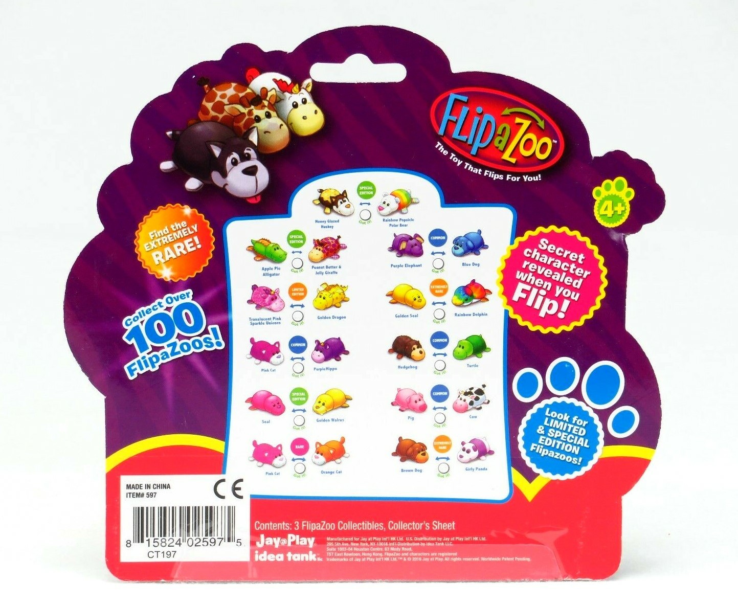 Flipazoo Mini Figures Collectible Series 1 Toy 3 Pack JayPlay Blue ...