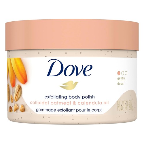Colombe Body Polish Scrub Skin avec parfum floral à l'huile d'avoine et ...