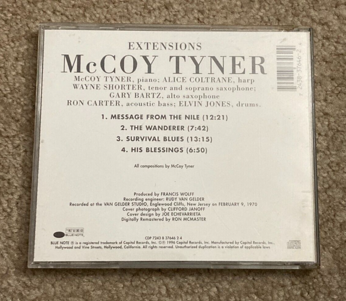 Extensions by McCoy Tyner (CD, May-1996, Blue Note (Label)) for sale ...