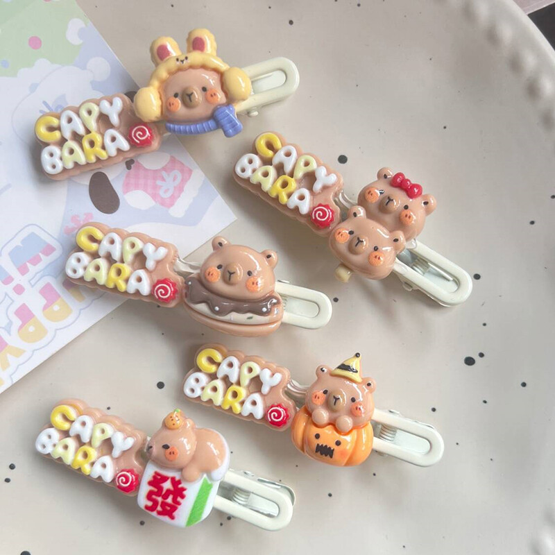 Capybara Hair Clip Letter Hairpin Cartoon Bangs Clips For Girls Hair ...