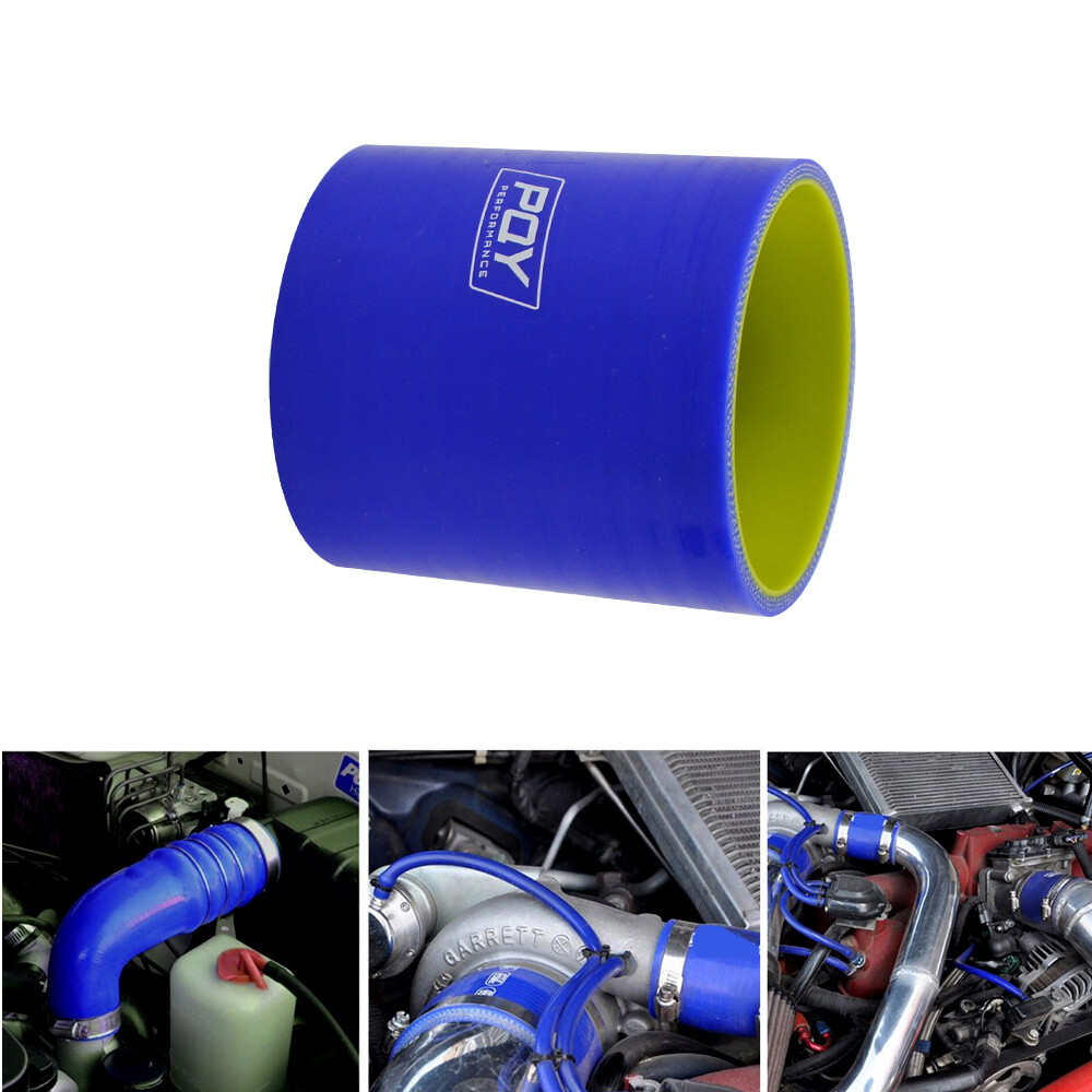 2.5" 64mm Straight Silicone Intercooler Turbo Intake Pipe Coupler Hose ...
