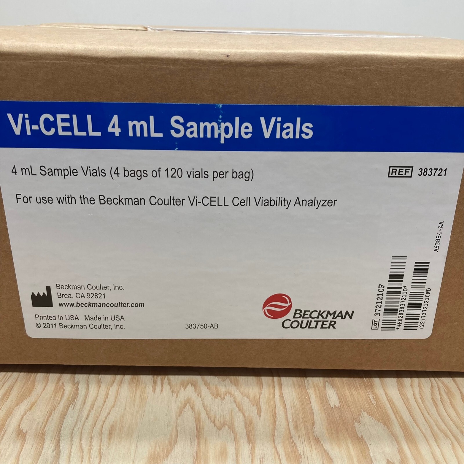 New Sealed Beckman Coulter Vi-Cell 4ml Sample Vials - 383721 | eBay