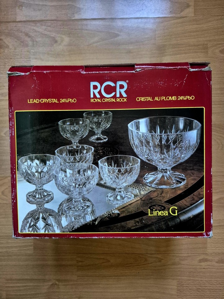 Royal Crystal Rock Vintage Fruit Bowl & Serving Bowls x6 | eBay UK