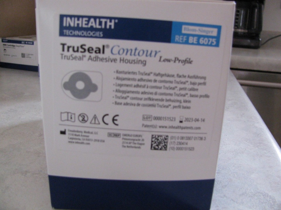 InHealth Blom-Singer TruSeal Contour Adhesive Housing BE6075 Box of 30 ...