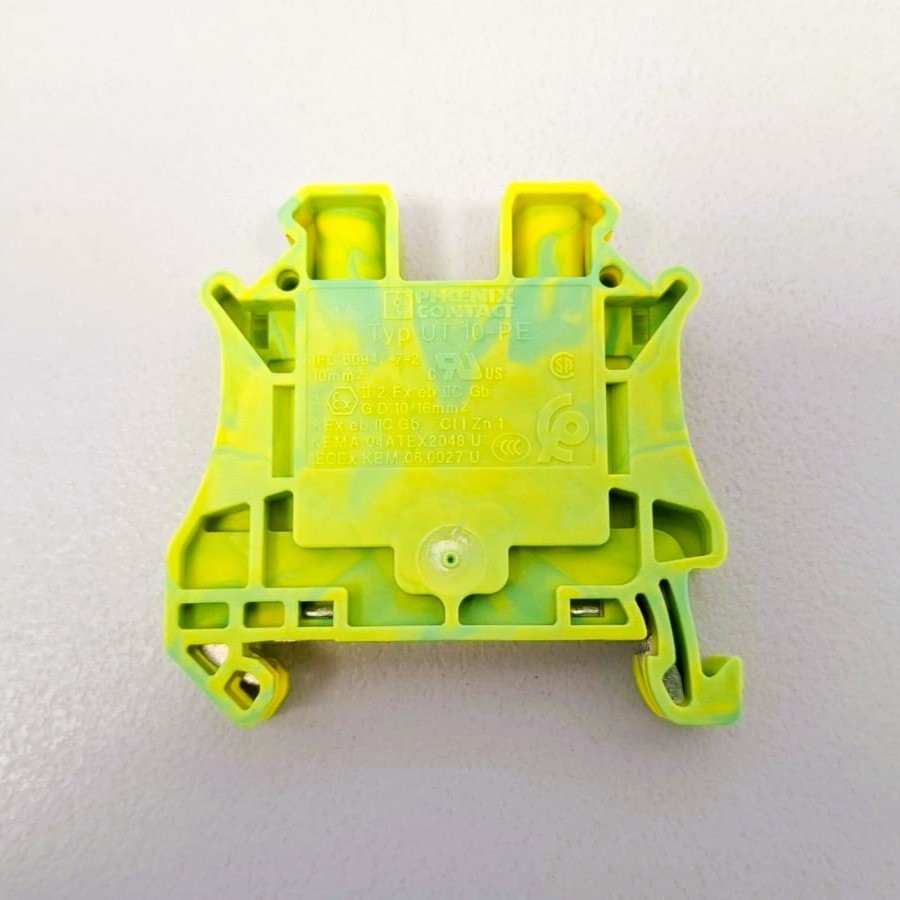 50x Phoenix Contact UT 10-PE Schutzleiter-Reihenklemme 3044173 ...