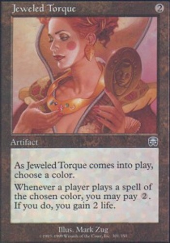 [1x] Jeweled Torque - Foil Heavy Play, English Mercadian Masques MTG ...