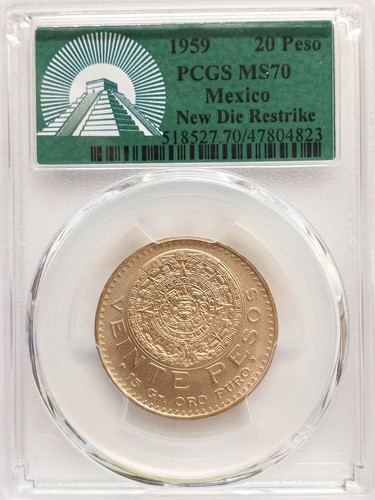 1959 Mexico Gold 20 Pesos MS-70 PCGS (Green Label New Dies) | eBay