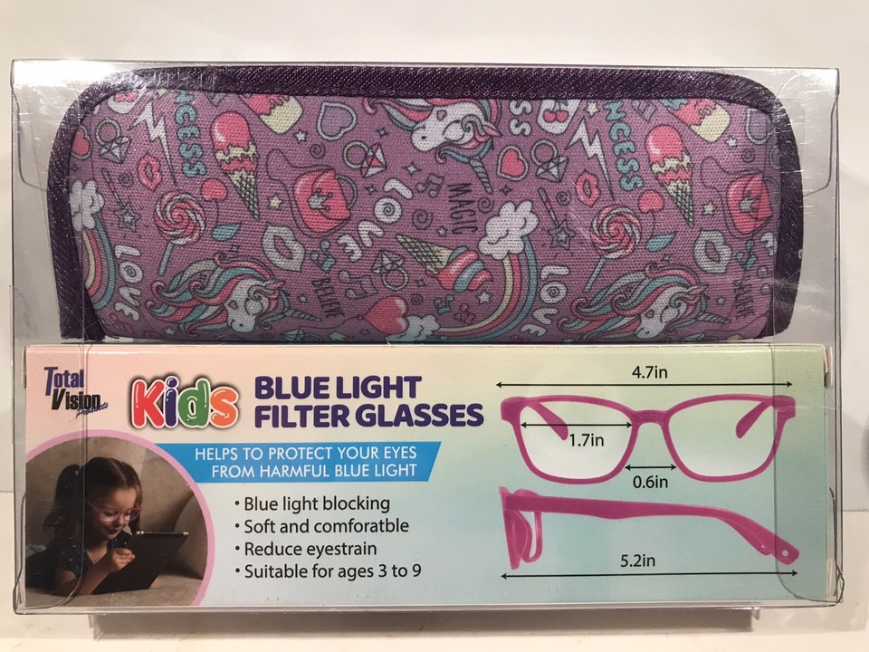 Computer Gaming Eyewear Vision Care Protection Glasses Kids Blue Light ...