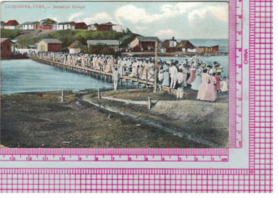 Postcard, Cuba, Caimanera, Bridge with Procession, 1910 Cancel | eBay