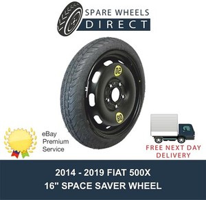 2014 - 2019 FIAT 500X 16" SPARE SPACE SAVER WHEEL SPARE STEEL ALLOY ...