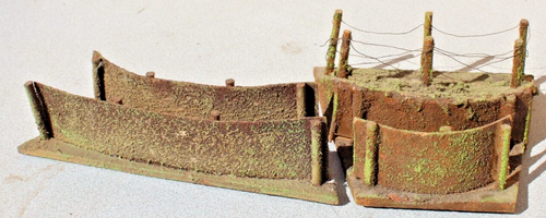 TWO 1938-44 WWII Elastolin BATTLEFIELD BARBED WIRE TRENCH SECTIONS~Lineol | eBay