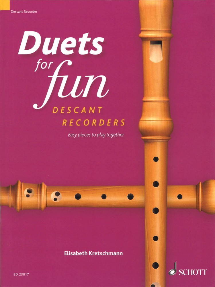 Duets for Fun Easy Pieces to Play Together 2 Descant Recorders NEW ...