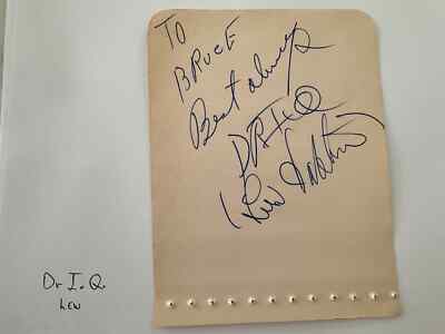 Rare:Lew Valentine quiz master for NBC's Dr IQ signature from an ...
