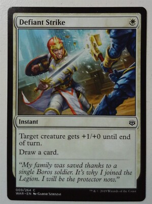 Defiant Strike *Common* Magic MtG x1 War of the Spark | eBay