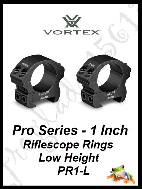 VORTEX OPTICS Pro Series 1 Inch Riflescope Rings - Low Height - PR1-L ...