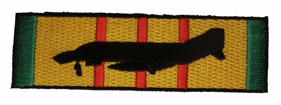 F-4 PHANTOM SPOOK SILHOUETTE ON VIETNAM SERVICE RIBBON PATCH USAF USMC ...