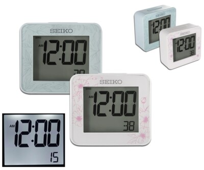 Seiko Digital Stopwatch Beep Alarm Clock QHL097 night light Calendar ...