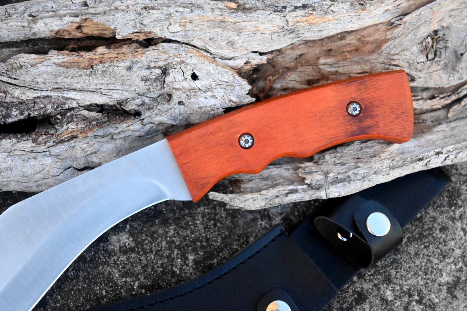 Large fixed blade kukri-khukuri-large hunting, camping, tactical ...