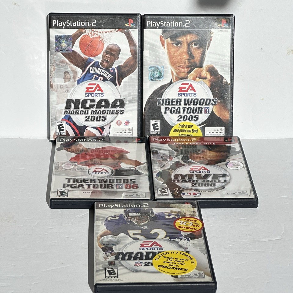 Sony PlayStation 2 PS2 FAT Console Controllers Cables Black SCPH 30001 ...