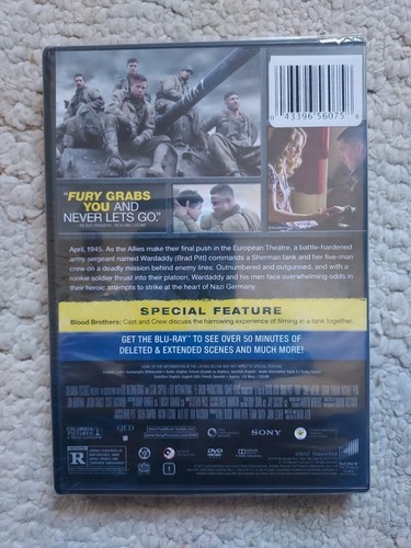 Fury DVD/WS 2014 Brad Pitt | eBay