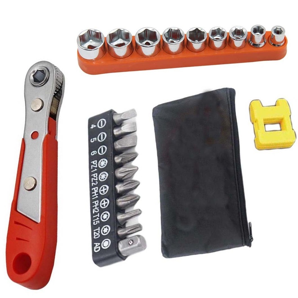 Magnetizer Toolkit Ratchet Screwdriver Convertible Heads Magnetic ...