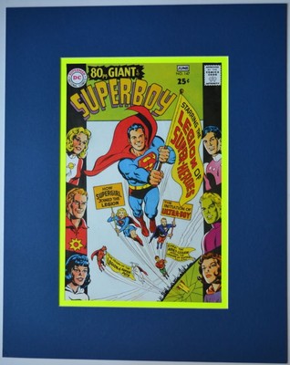 SUPERBOY 147 Pin up Poster Matted Frame Ready DC LEGION | eBay