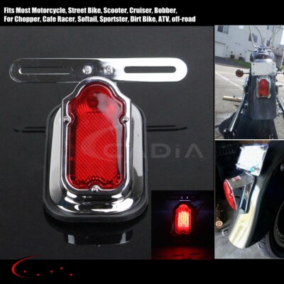 Motorcycle Tombstone Tail Brake Light For Harley Chopper Bobber Cafe ...