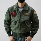 Custom Bomber Jacket Pilot Coat Spring Men CWU-45P/36P Nylon US ...