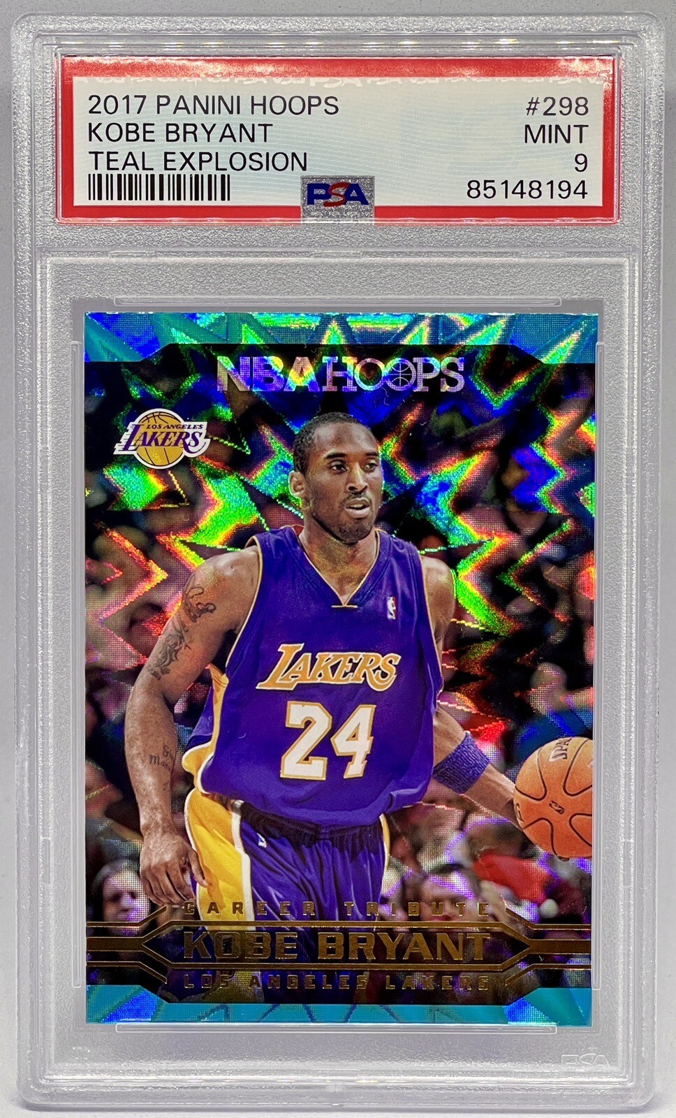 2017-18 Panini NBA Hoops - Kobe Bryant Career Tribute Teal Explosion ...