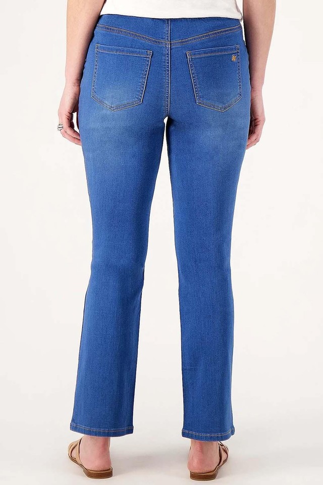 Joan Rivers Regular Slim Boot-Cut Denim Jeans Indigo Medium Wash | eBay