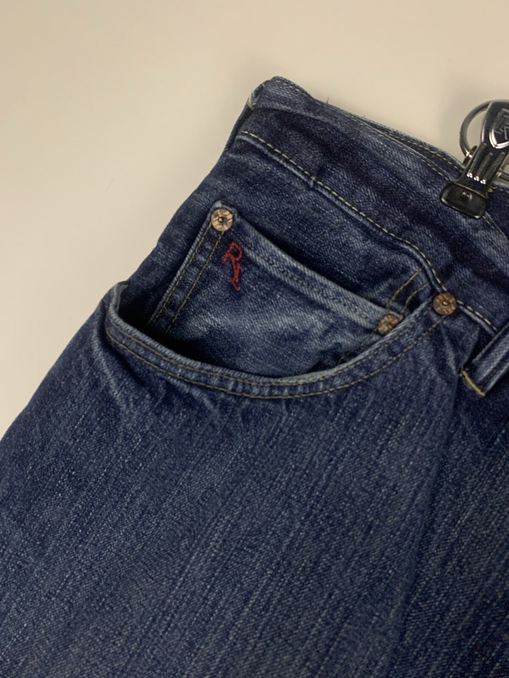 Polo Ralph Lauren Jeans Mens 48x30 Blue Hampton Straight Relaxed Cotton ...