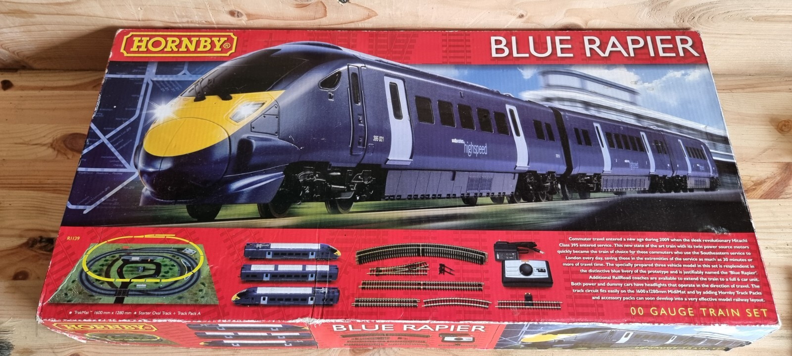OO Gauge Hornby R1139 Blue Rapier Southeastern HST Hitachi 395 3 Car ...