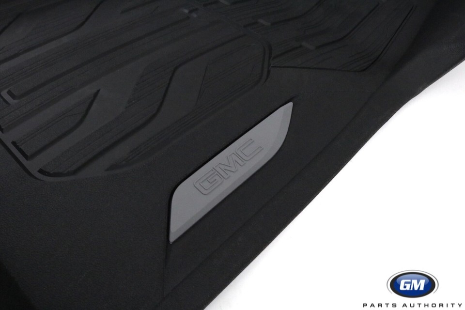 2019-2026 GMC Sierra Next Gen Front Floor Liners 84333604 Black w/ GMC ...