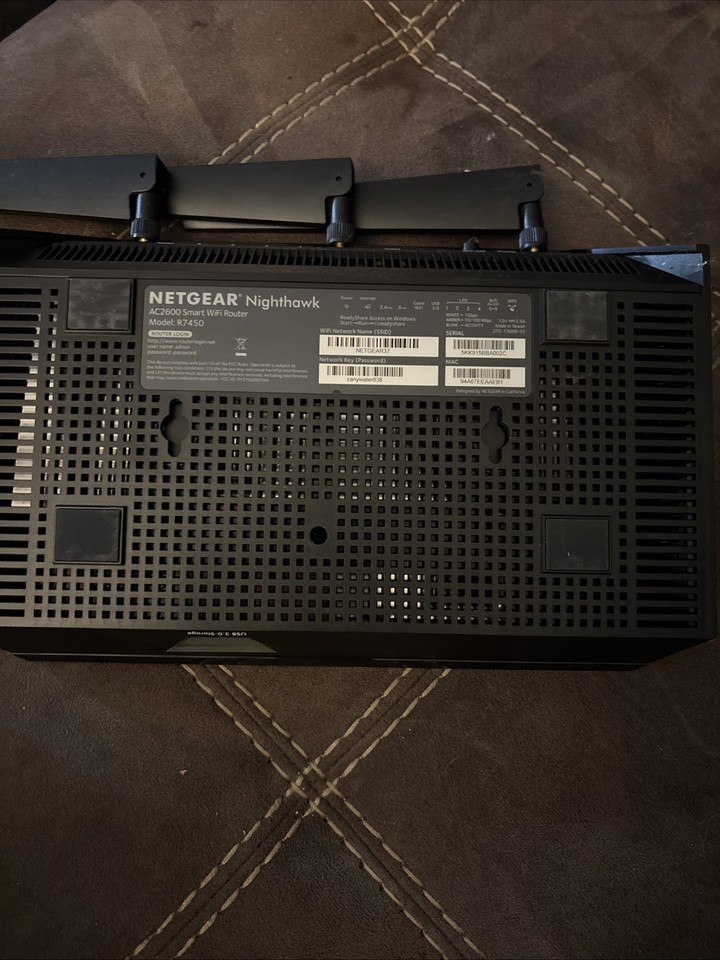 NETGEAR Nighthawk AC2600 Smart WiFi Router (R7450) 606449136760| eBay