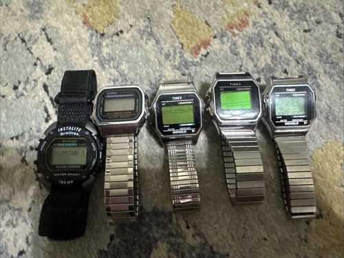 Lot Timex Indiglo Digital Watch Parts! Casio + Armitron All Need ...