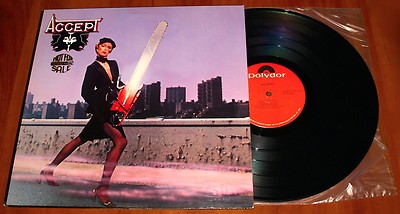 ACCEPT SELF TITLED FIRST ALBUM LP *RARE* US PROMO VINYL POLYDOR DJ COPY ...
