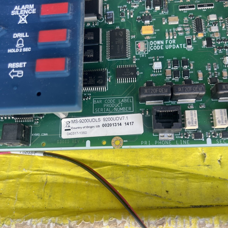 Fire-Lite MS-9200UDLS Fire Alarm Board Rev B FREE SHIPPING !!! | eBay