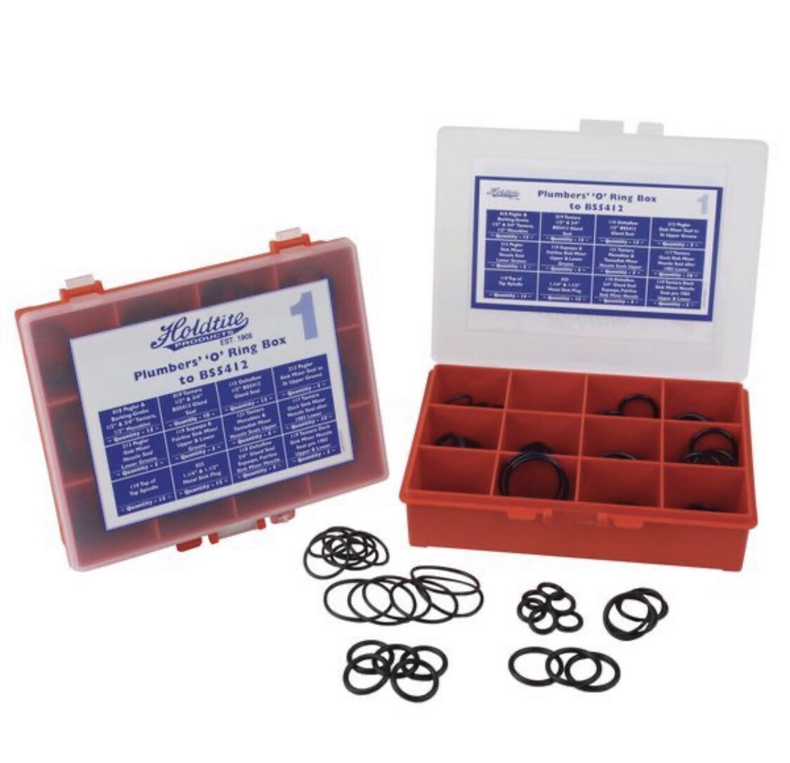 Holdtite No.1 Plumbers Imperial 'O' Ring Repair Service Kit Box ...