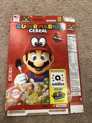Nintendo Super Mario Cereal BOX ONLY - Super Mario Odyssey Version with ...