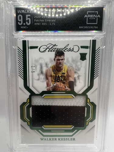 2022-23 Panini Flawless - Patches Emerald #PAT-KES Walker Kessler /5 ...