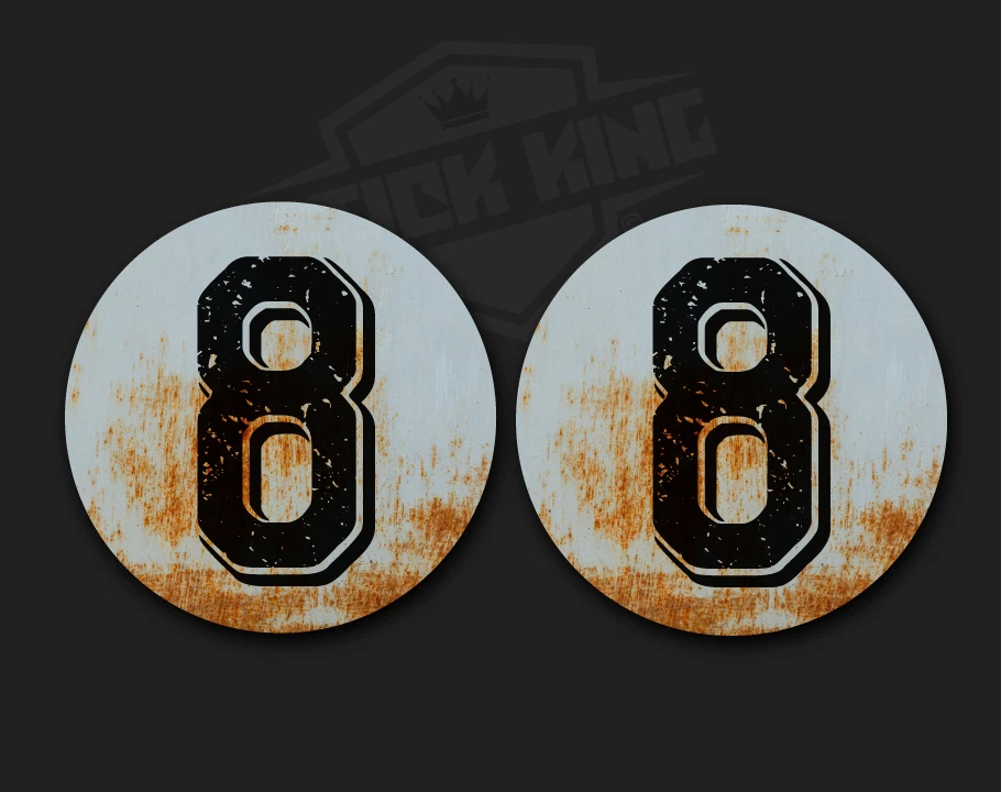 Vintage Racing Number Decals