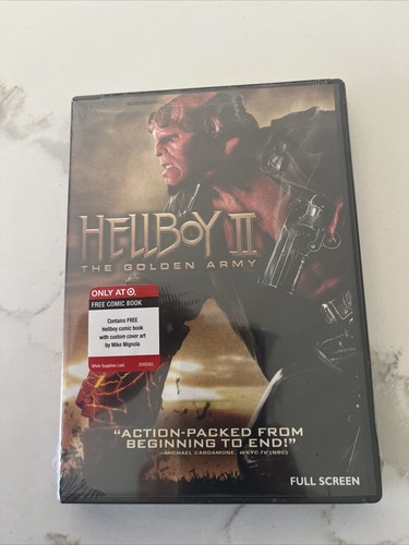 Hellboy II The Golden Army (DVD, 2008) w/ Comic Book Target Exclusive NEW SEALED | eBay