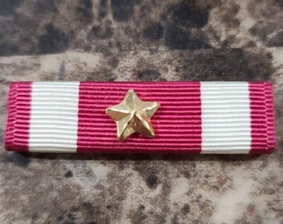 Meritorious Service Medal Ribbon Bar with Gold Star Device #1* | eBay