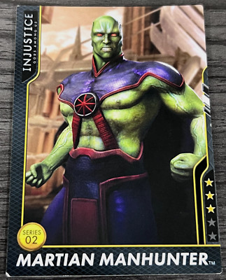 Raw Thrills Injustice Series 2 Martian Manhunter 77/110 Card Non-Holo ...