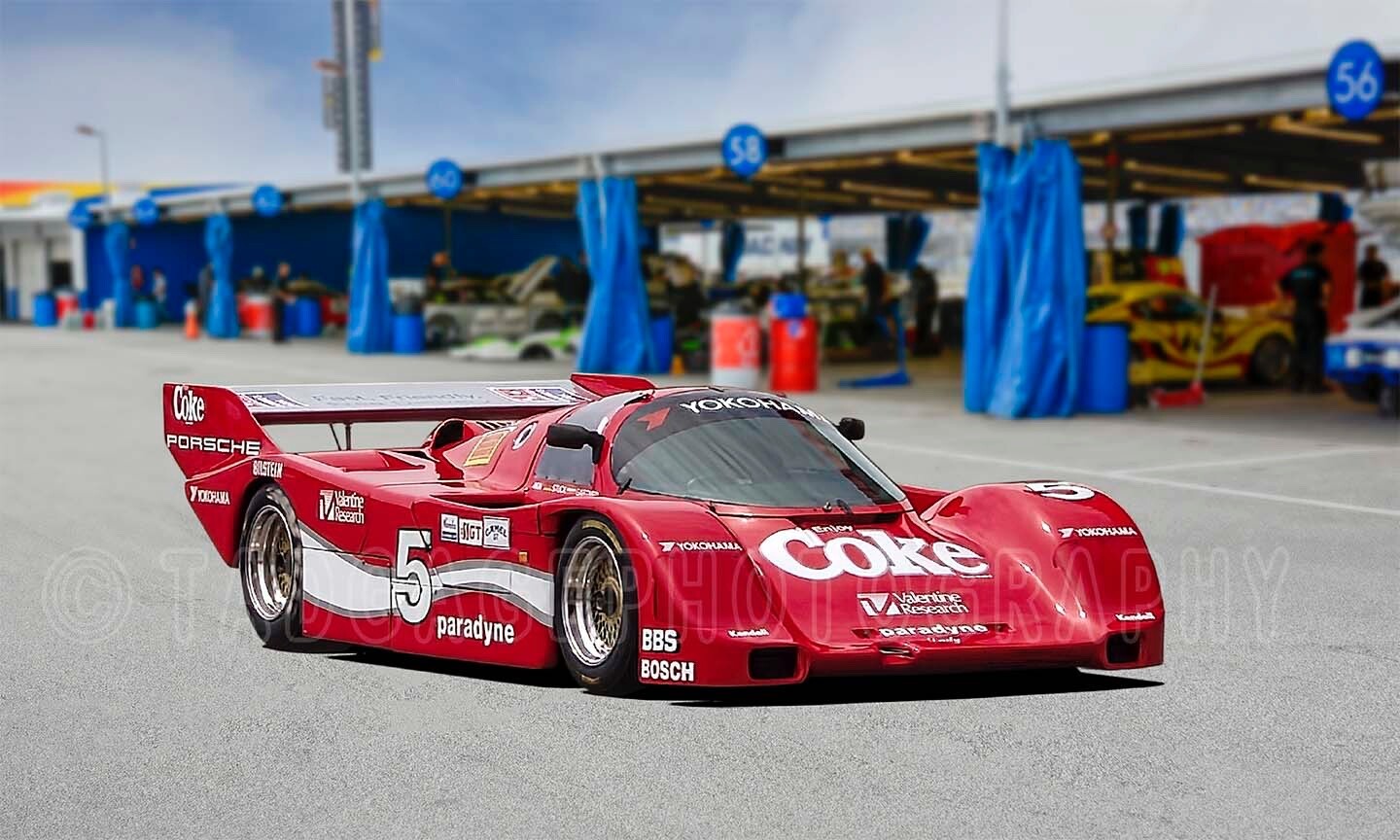 Porsche 962 Coke IMSA GTP Race Car Photo CA2798 | eBay