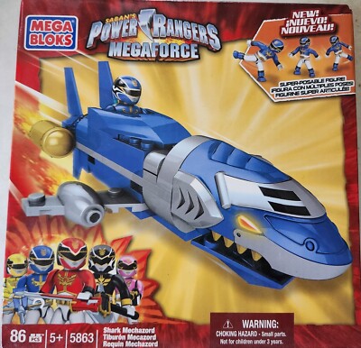 New Mega Bloks Power Rangers Megaforce Shark Mechazord - Sealed | eBay
